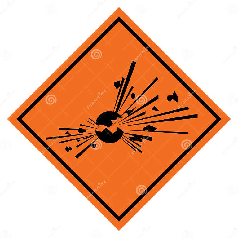 Explosive Symbol Sign, Vector Illustration, Isolate on White Background ...