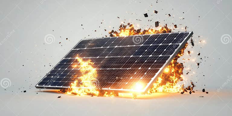 A Dramatic Solar Panel Explosion Captures Attention. this Striking ...