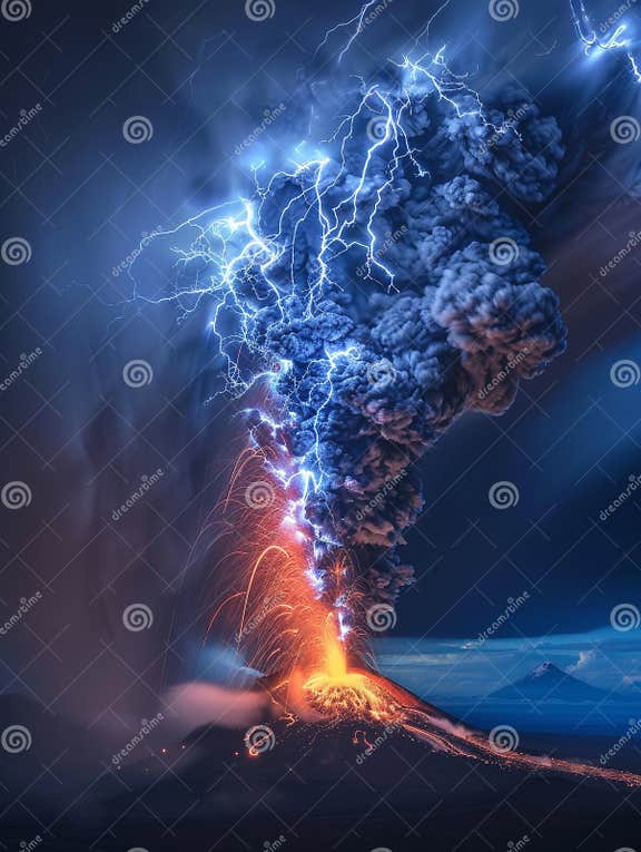 An Explosive Volcanic Eruption Generates a Spectacular Display of ...