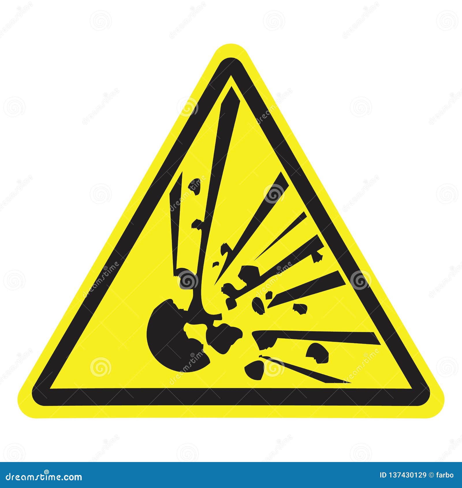 Explosive Sign Class 1 Division 1.6 - Vector | CartoonDealer.com #10133579