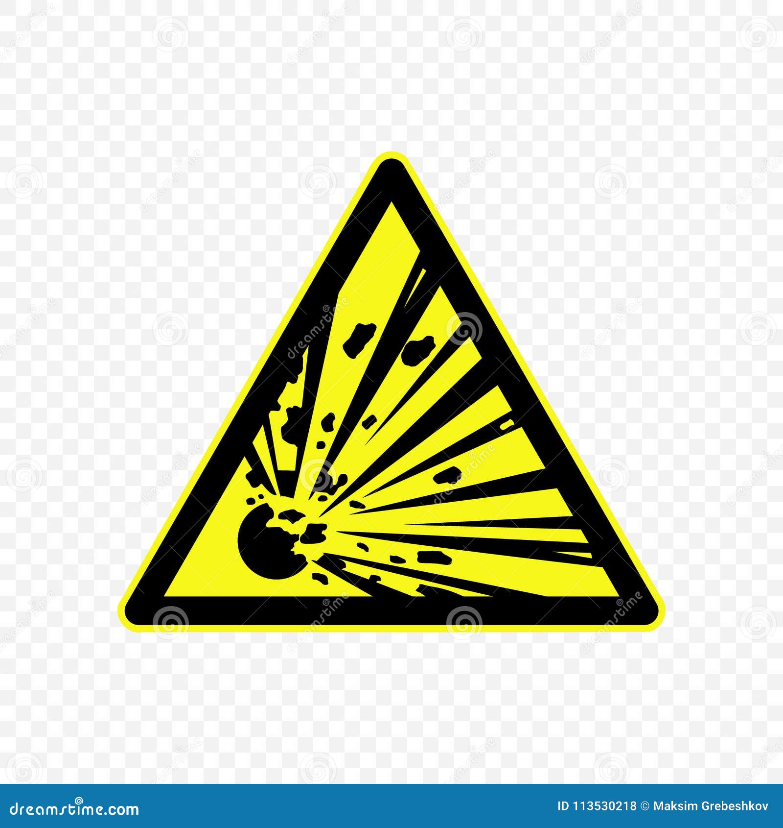Explosive Warning Label Stock Illustrations – 348 Explosive Warning ...