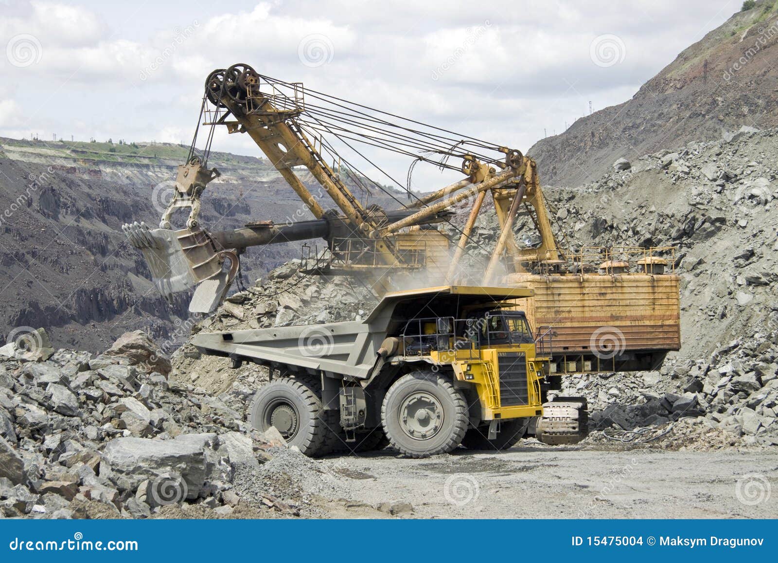 Explotación minera foto de archivo. Imagen de pesado - 15475004
