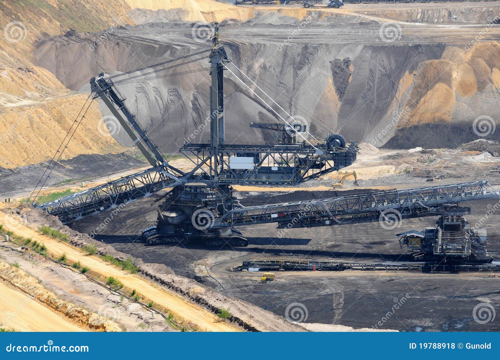 Explotación Minera Abierta Del Lignito Foto de archivo - Imagen de ...