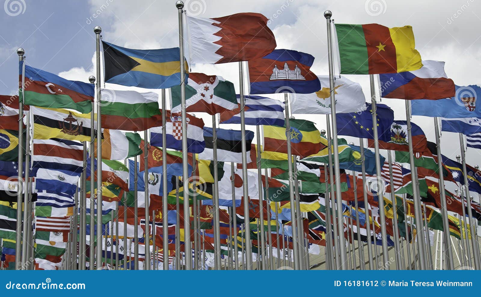 Expo 2010 - Flags stock photo. Image of flagpole, flagstaff - 16181612
