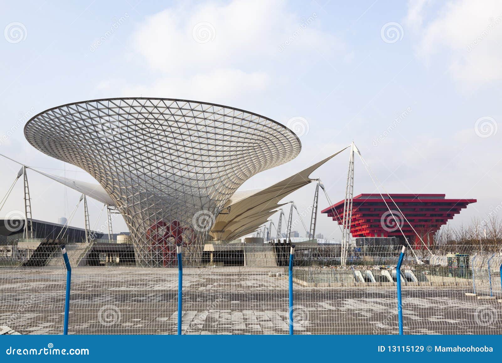 Expo 2010: Main Entrance Under Construction Editorial Stock Image ...