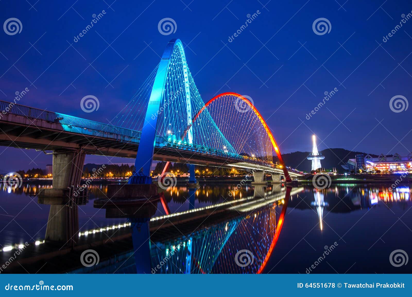Expo Bridge in Daejeon, Korea. Stock Photo - Image of destination ...