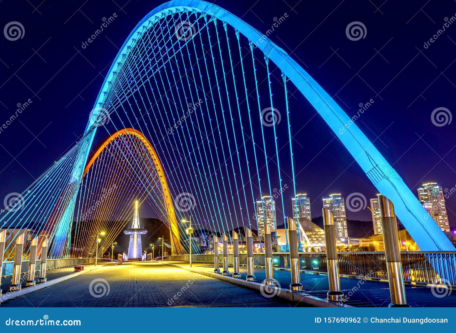 Expo Bridge at Daejeon,South Korea Stock Photo - Image of scenic ...