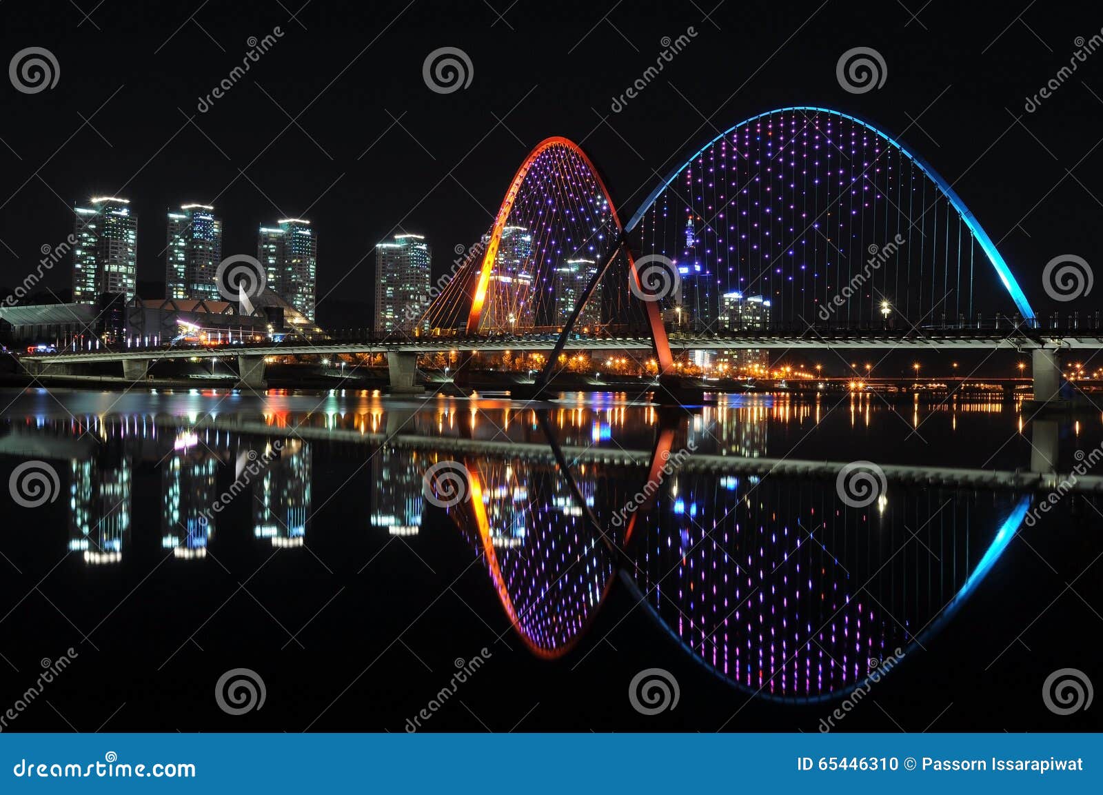 EXPO Bridge, Part of Expo Park in Korea Stock Photo - Image of scene ...