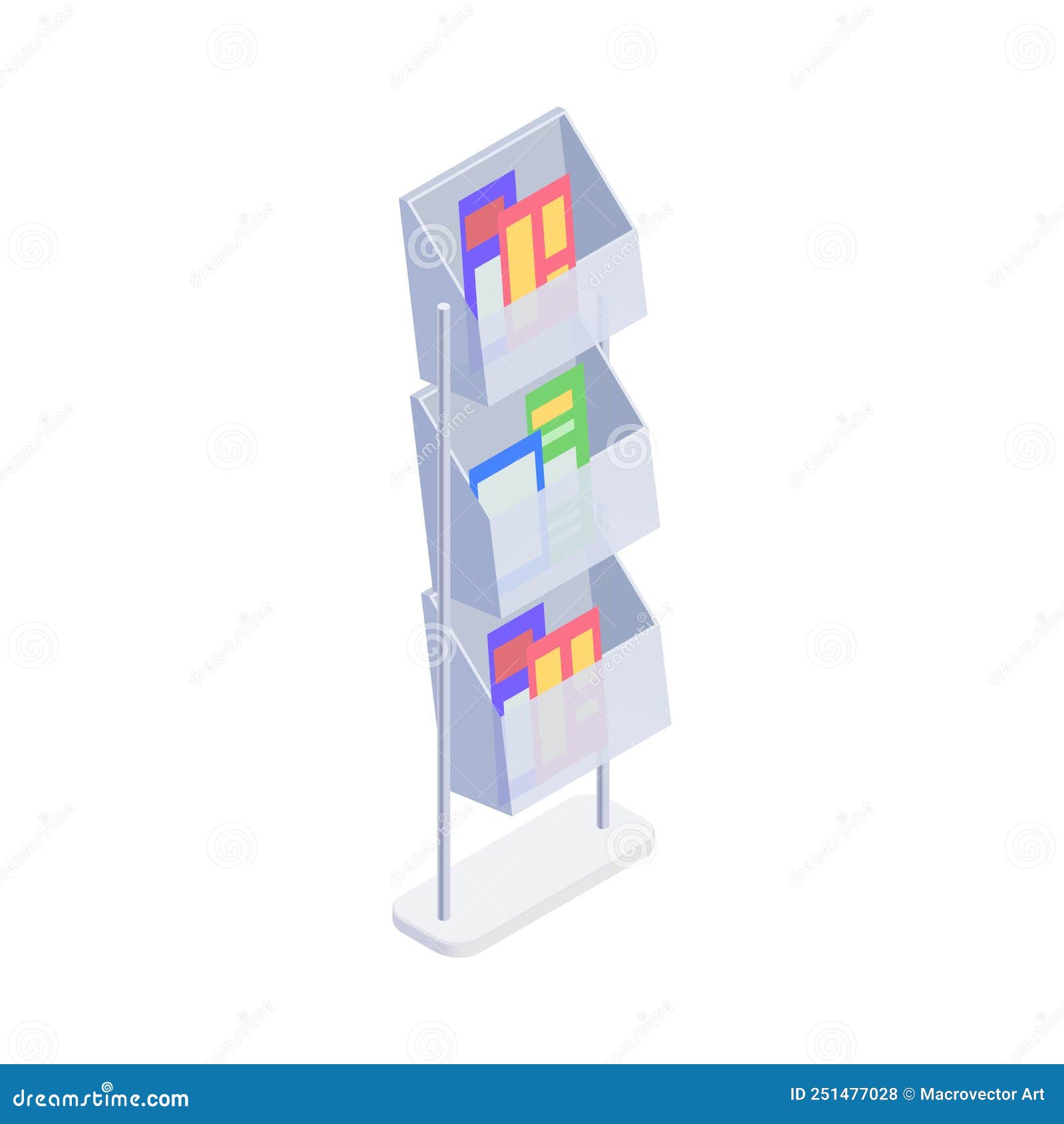 Expo Leaflet Box Composition Stock Vector - Illustration of commerce ...