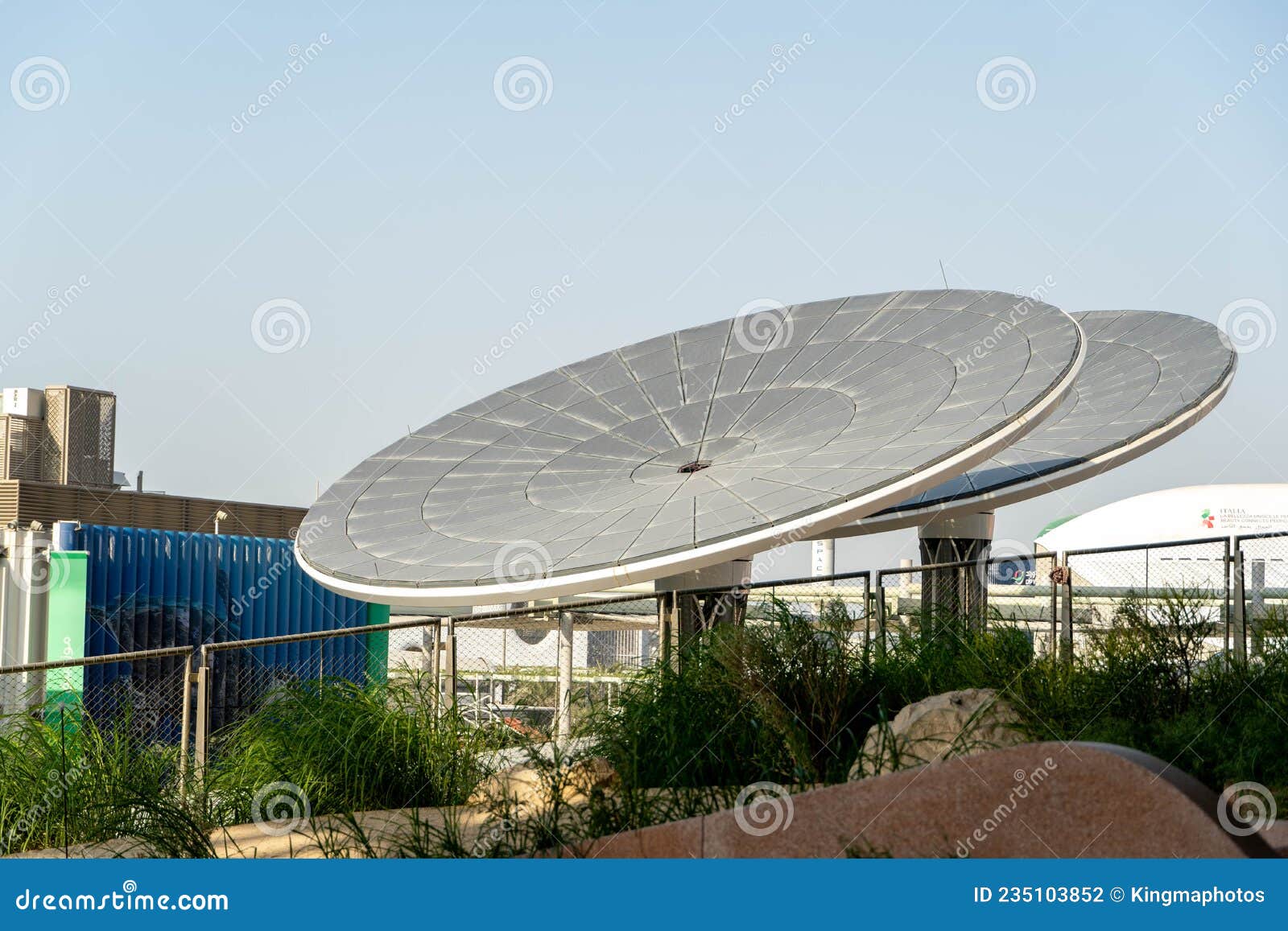 Expo 2020 Sustainability District Solar Panel Trees on Top of Terra ...