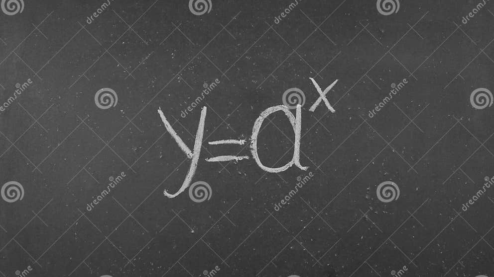 Exponential Function Mathematical Formula Stock Image - Image of ...