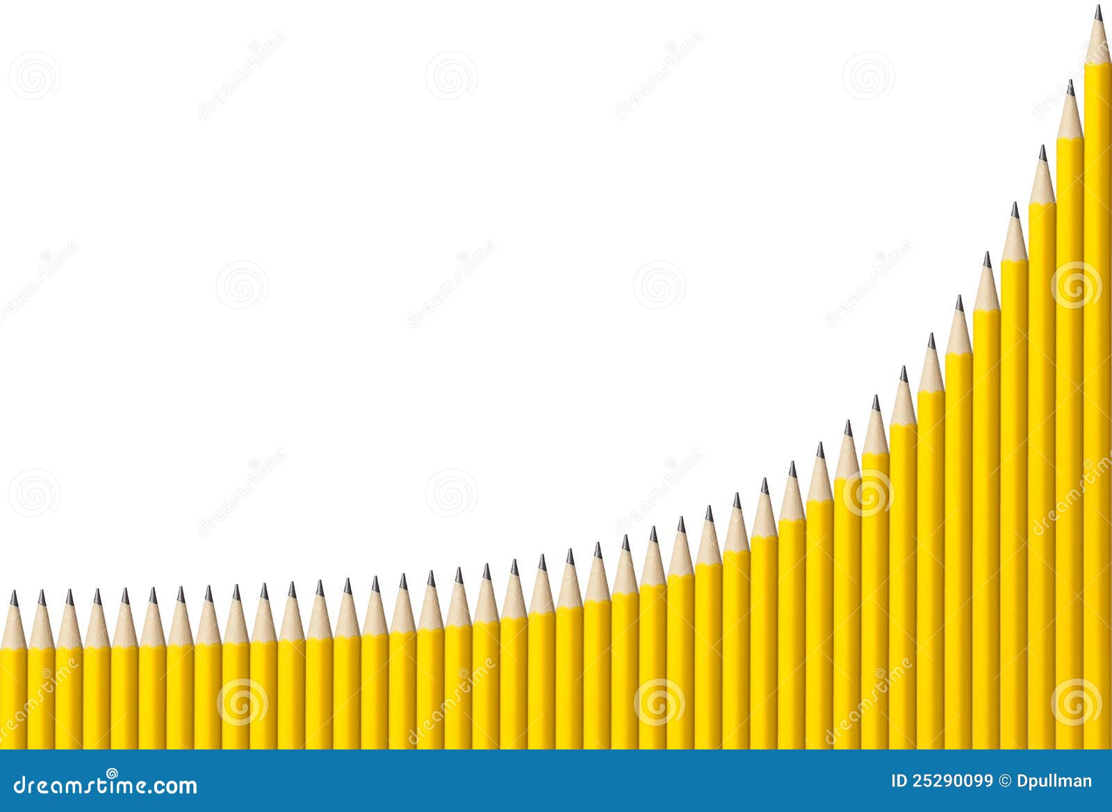 Exponential Diagram Growth Blurred Blue Background Stock Photography ...