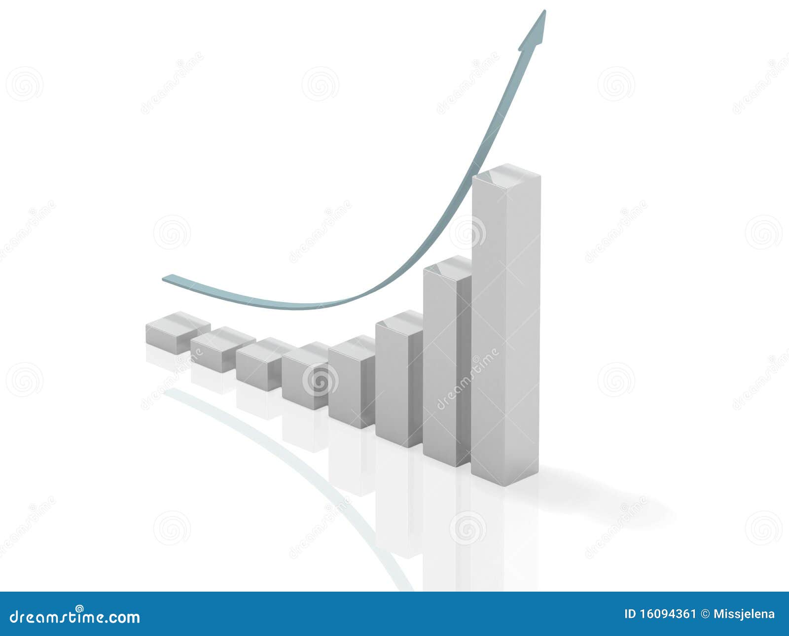 Exponential growth stock illustration. Illustration of chart - 16094361