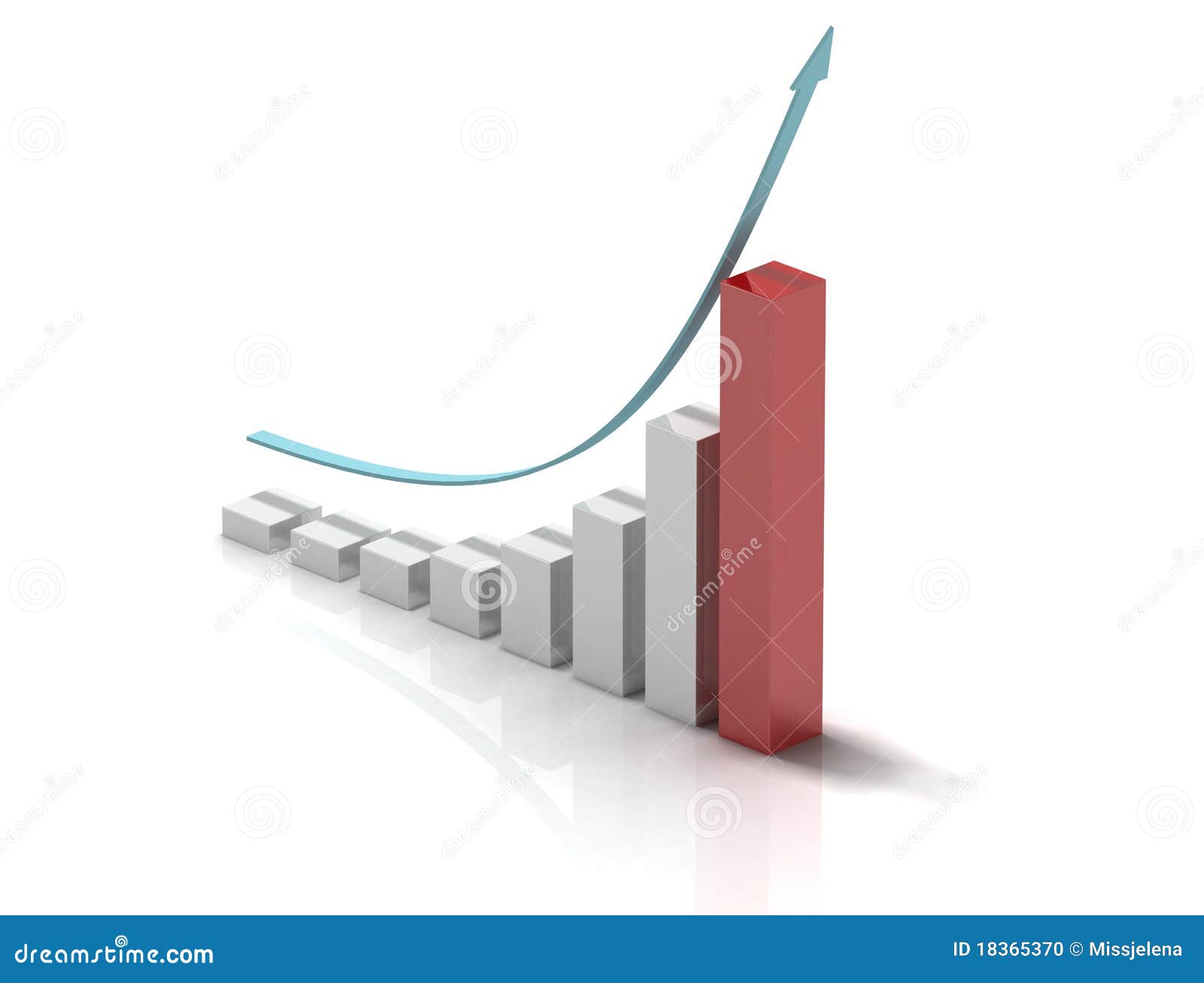 Exponential growth stock illustration. Image of increase - 18365370