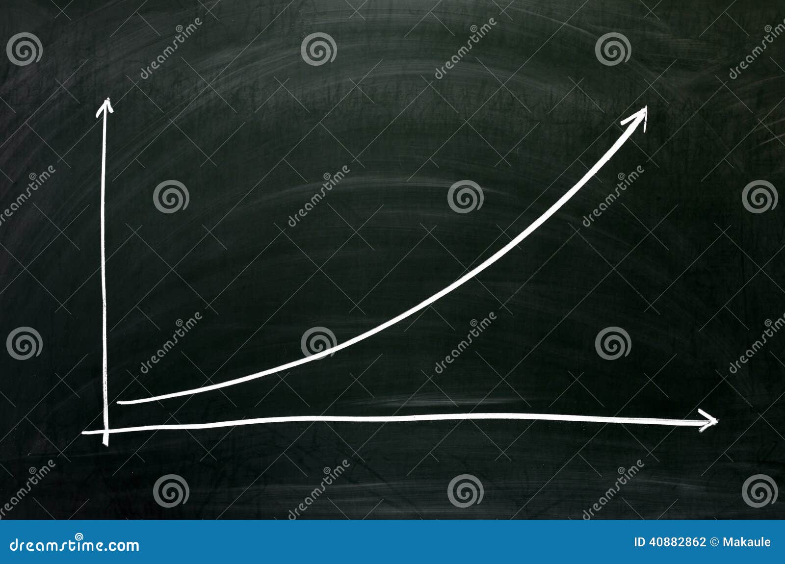 Exponential growth chart stock illustration. Illustration of chart ...