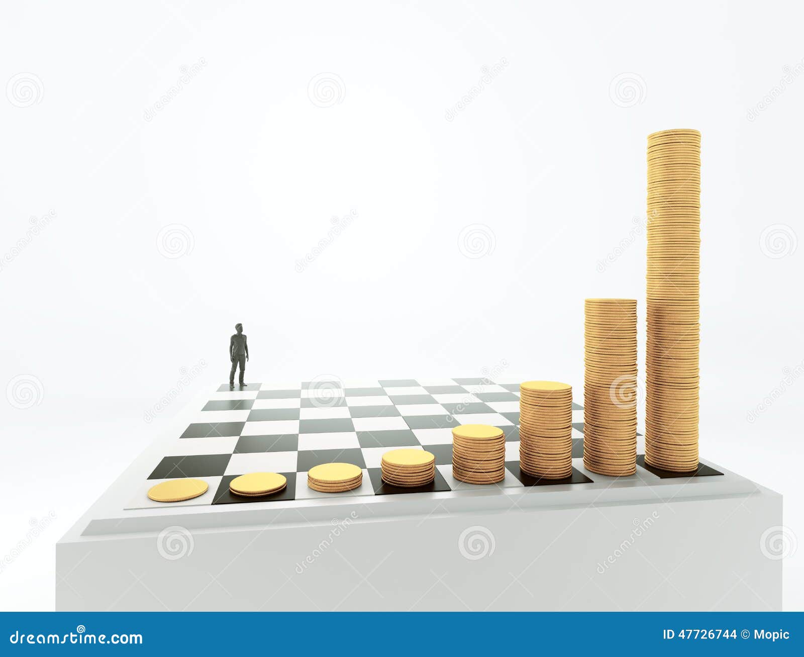 Exponential Growth and Compound Interest Concept Stock Illustration ...