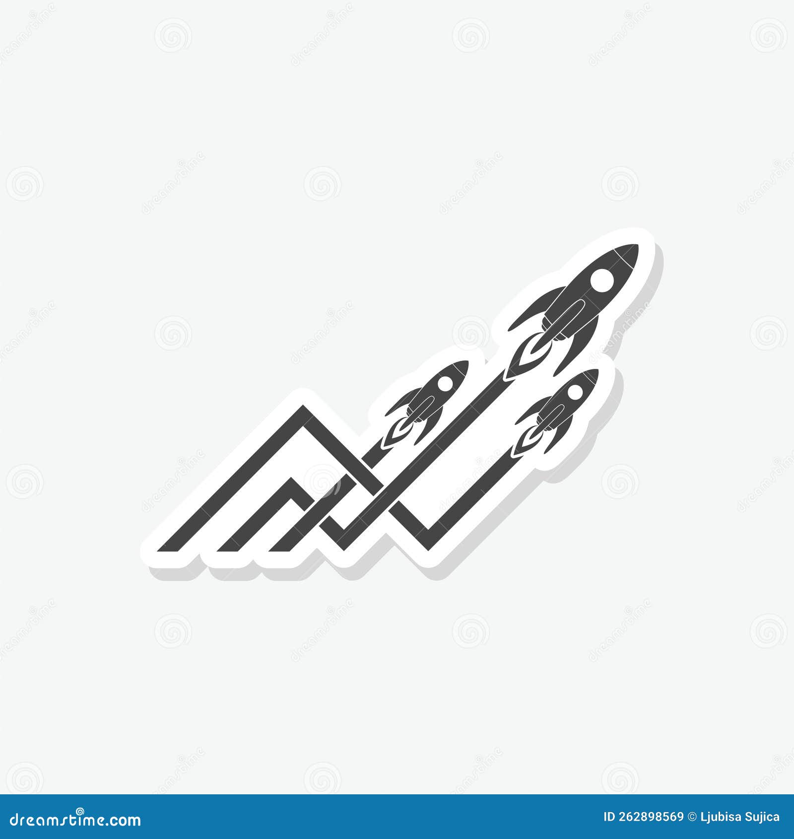 Exponential Growth or Compound Interest Sticker Stock Vector ...