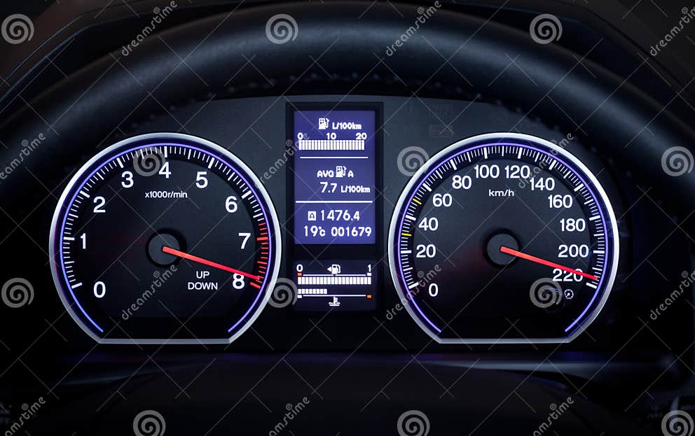 Exponerad Bilinstrumentbräda Fotografering för Bildbyråer - Bild av ...