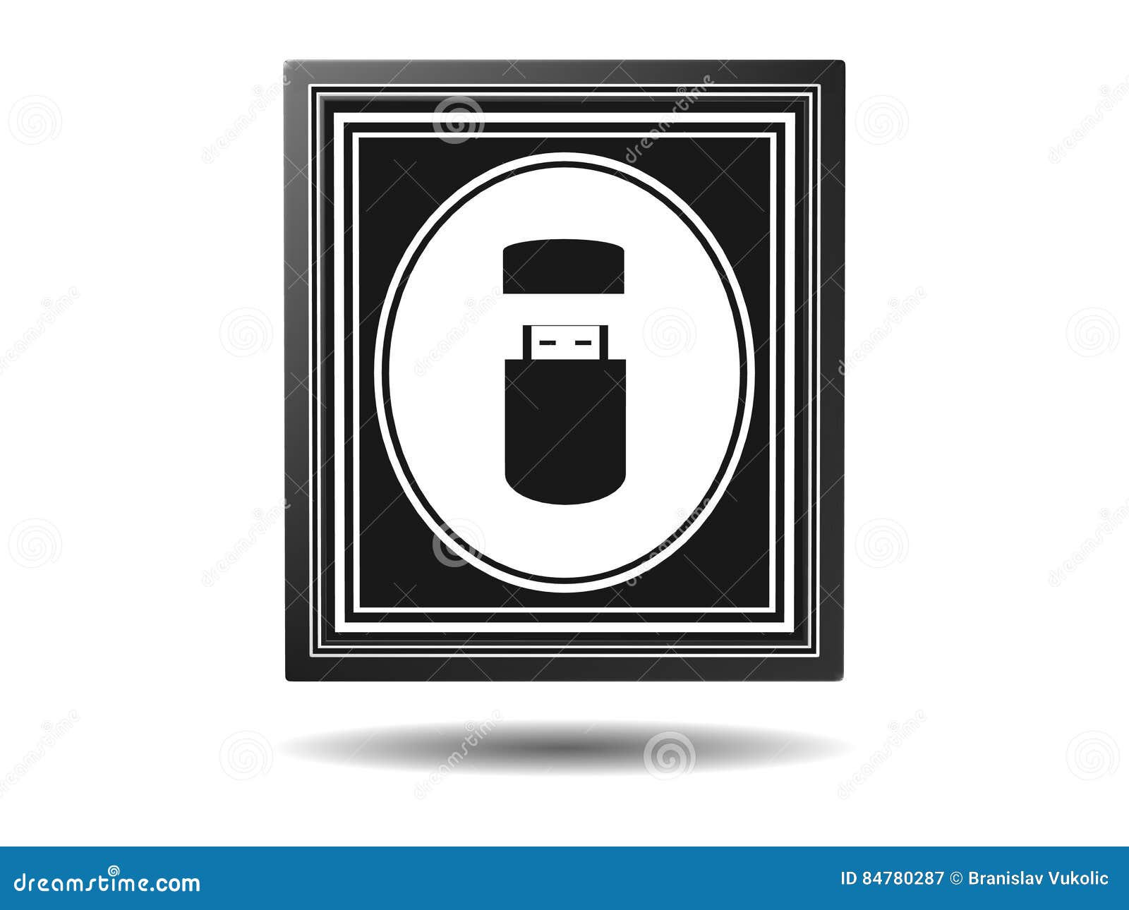 Exponering Inramade Symboler, Illustration Stock Illustrationer ...