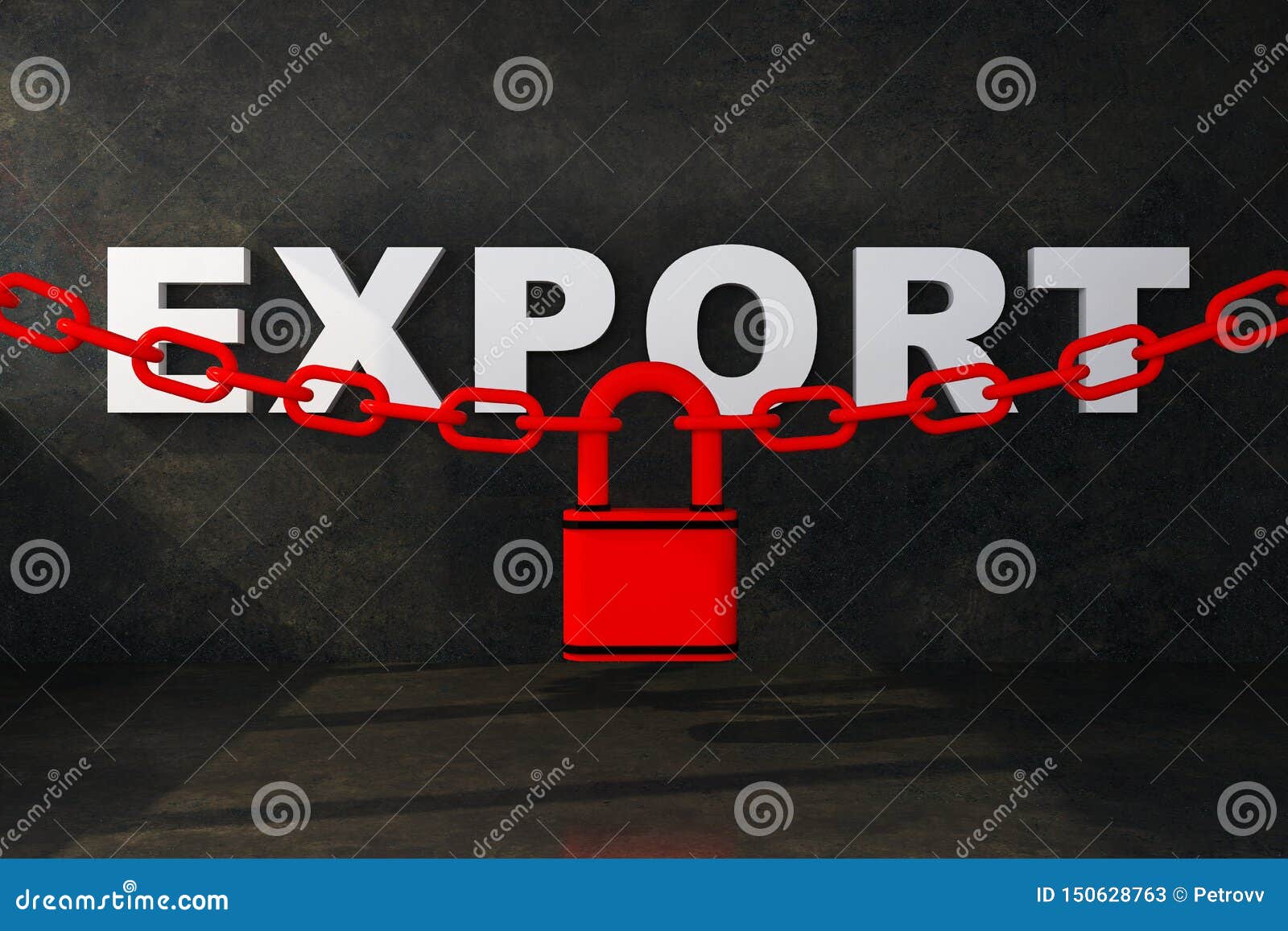 Export ban concept stock illustration. Illustration of cargo - 150628763