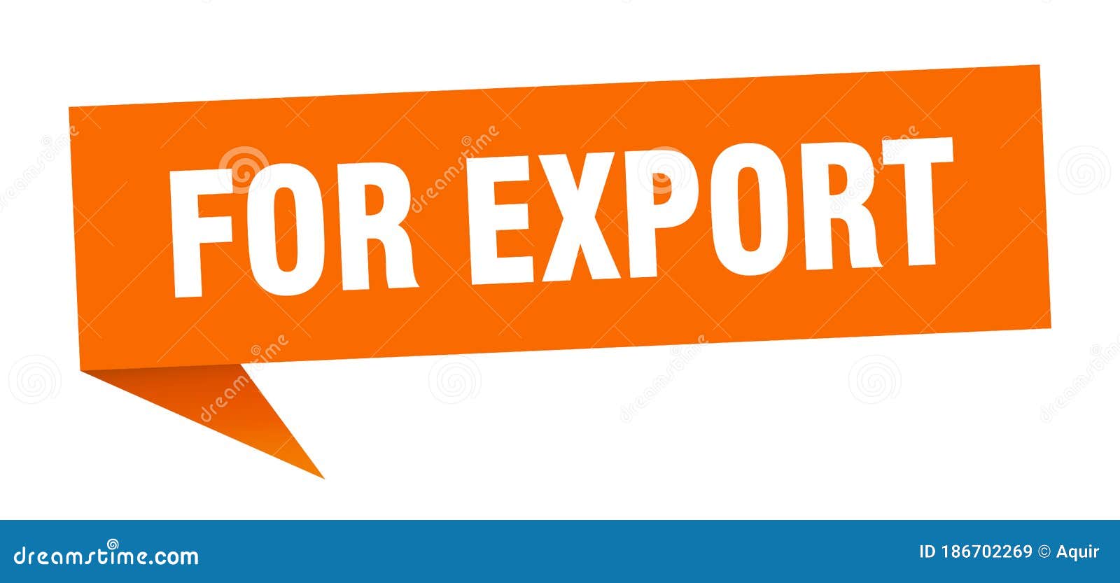 For Export Banner. for Export Speech Bubble Stock Vector - Illustration ...