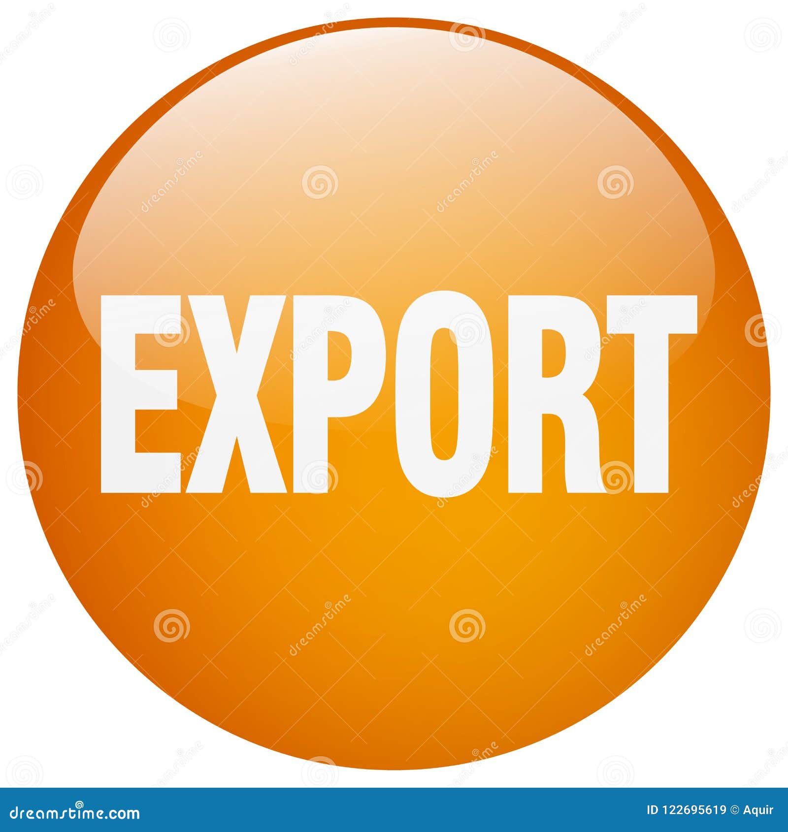Export button stock vector. Illustration of shiny, push - 122695619