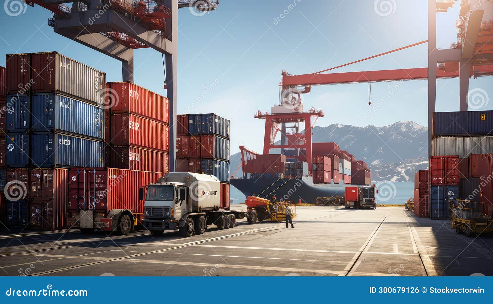 Export Container Ship Cargo Royalty-Free Illustration | CartoonDealer ...