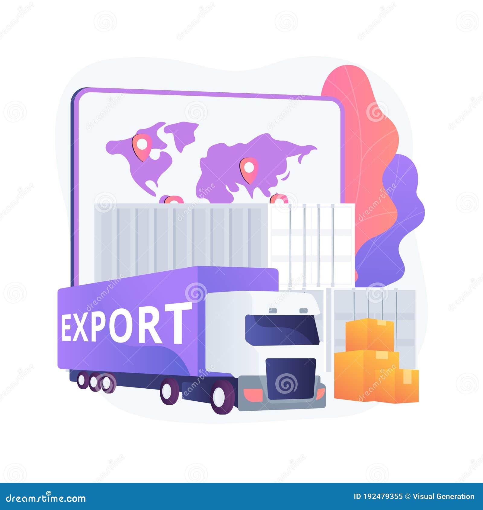 Export Control Abstract Concept Vector Illustration. Stock Vector ...