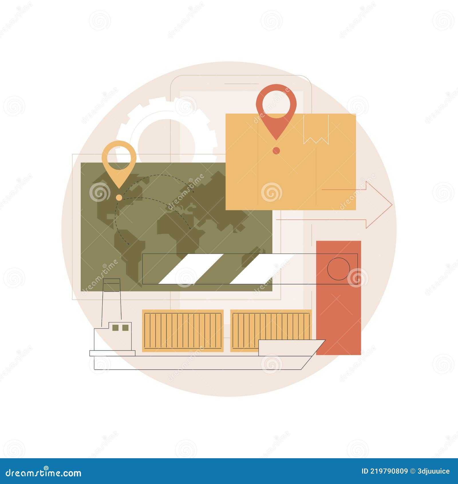 Export Control Abstract Concept Vector Illustration. Stock Vector ...