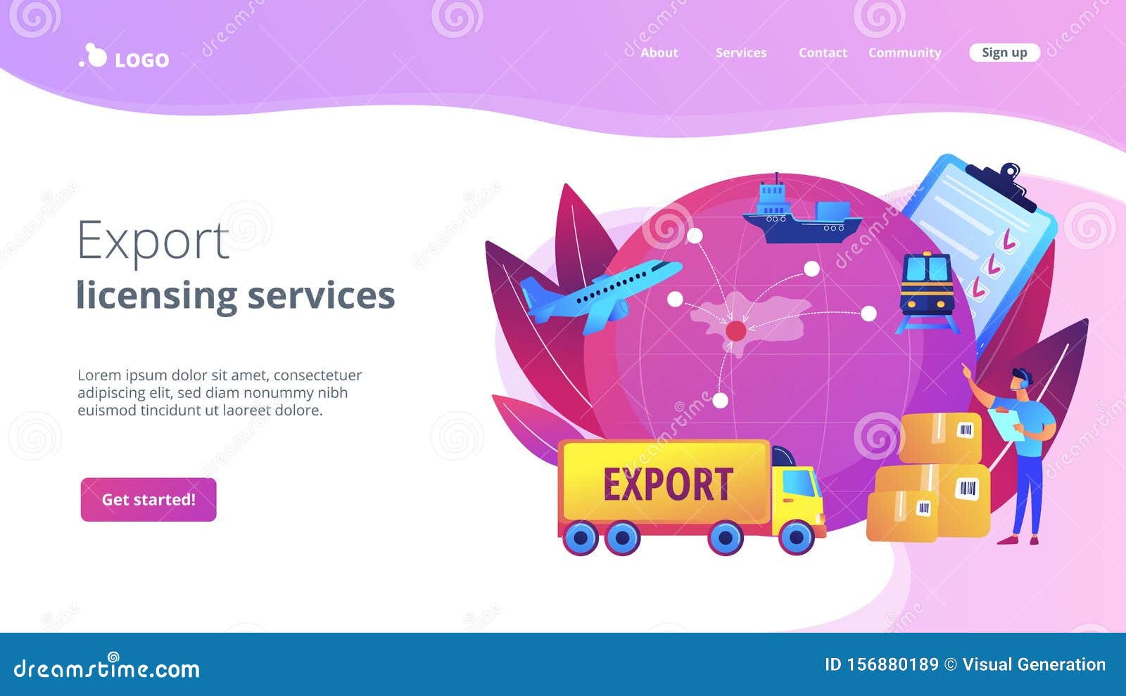 Export Control Concept Landing Page Stock Vector - Illustration of ... Export Control Concept Landing Page Stock Vector - Illustration of ...