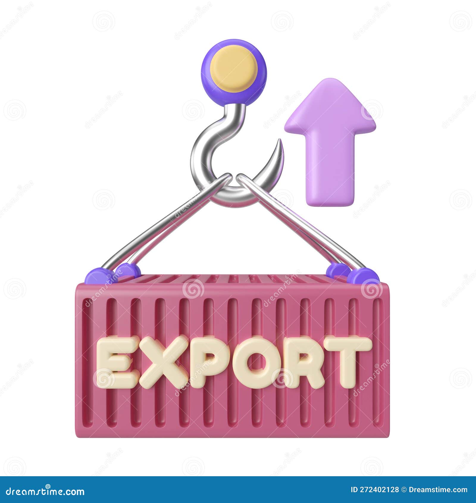 Export 3D Illustration Icon Stock Photo - Illustration of market ...