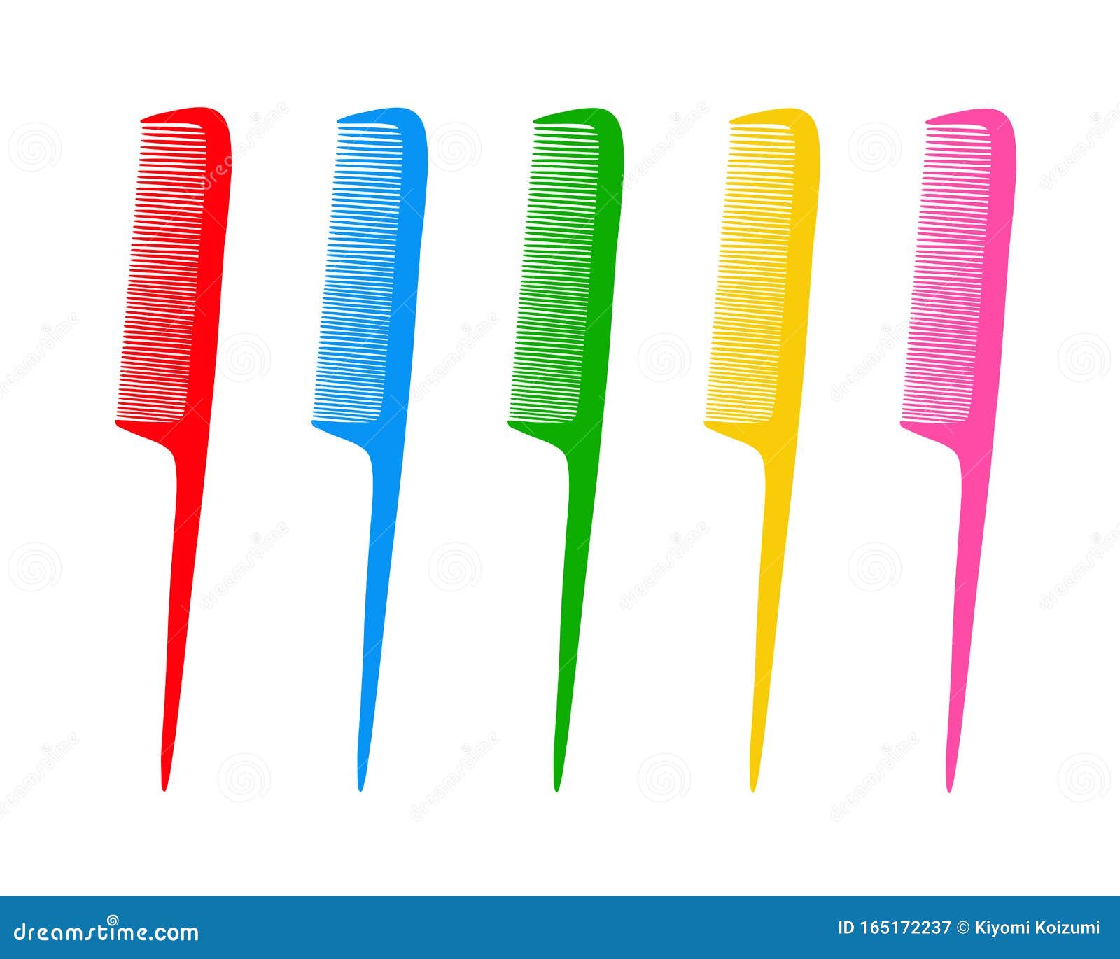 Colorfull Combs. Vector Illustrations Stock Vector - Illustration of ...