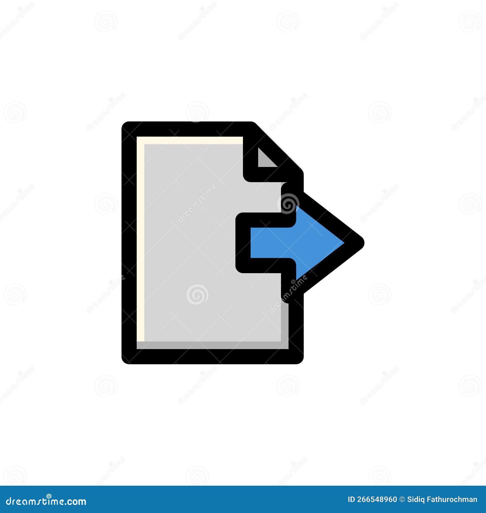 Export File Icon stock vector. Illustration of export - 266548960