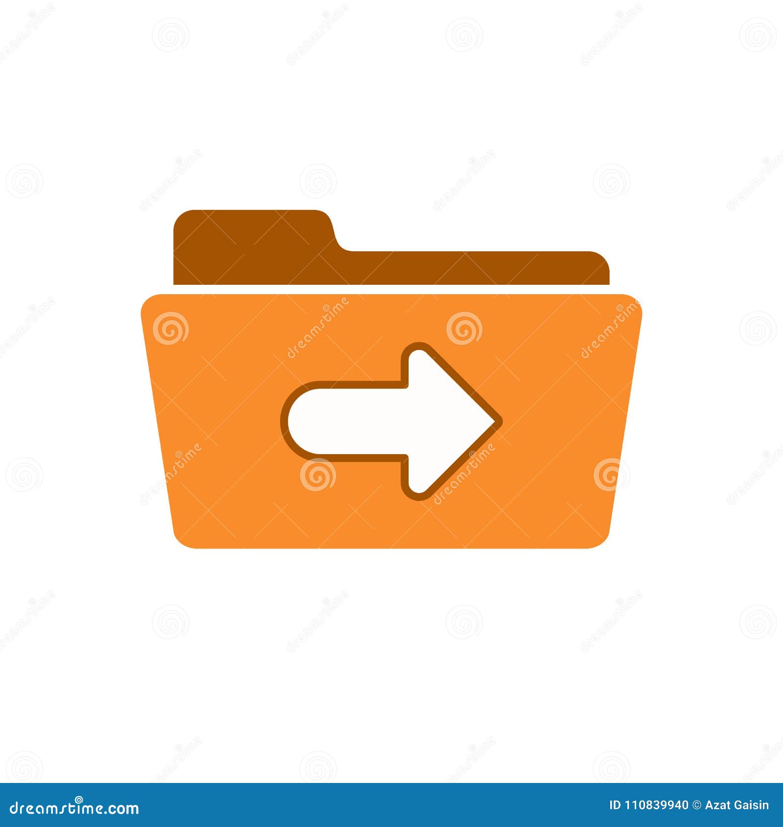 Export Folder Forward Move Navigation Next Right Icon Stock Vector ...