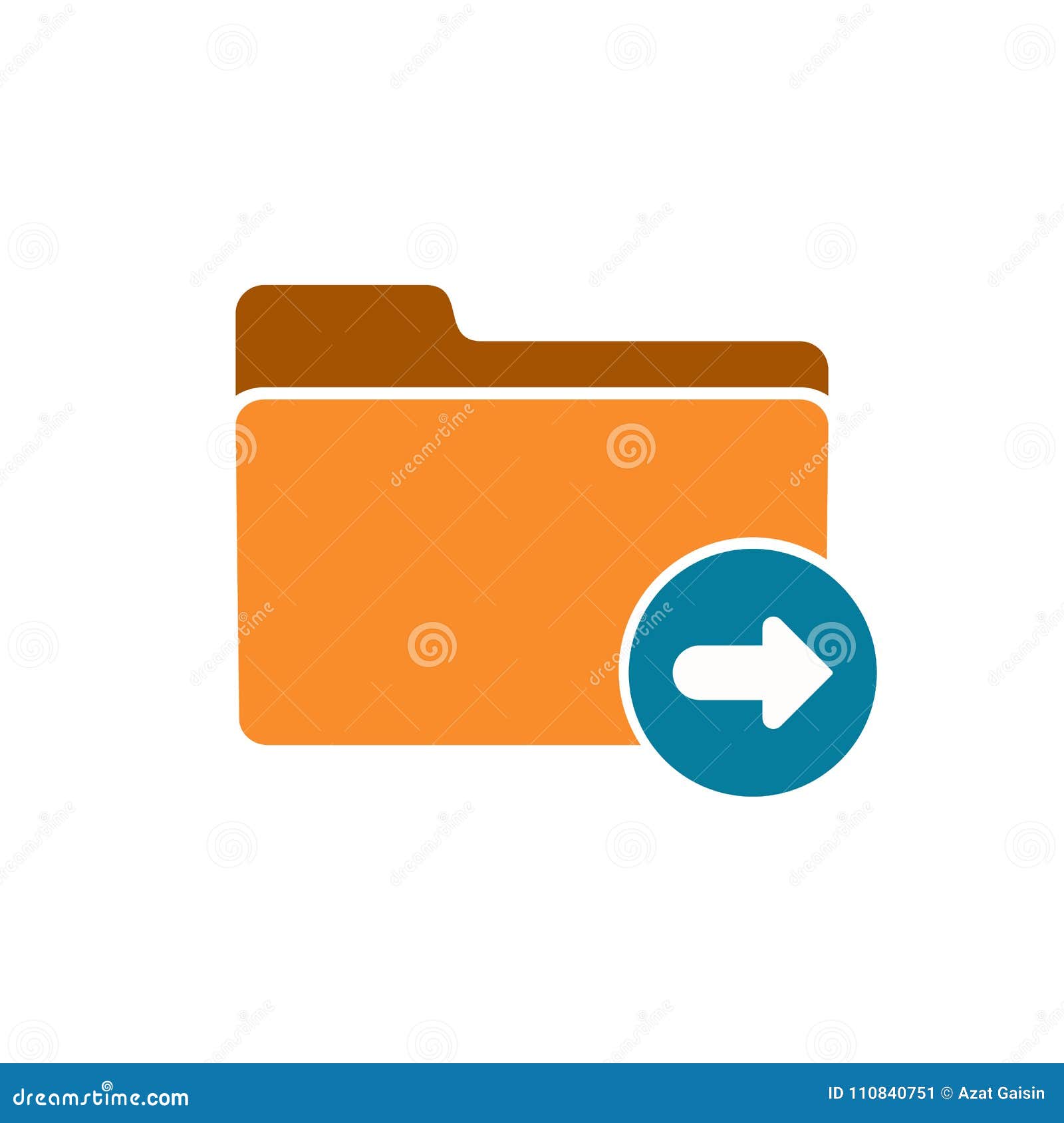 Export Folder Forward Move Navigation Next Right Icon Stock Vector ...