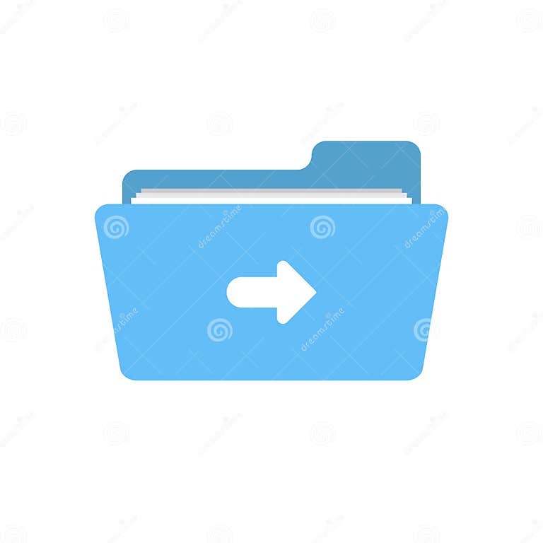 Export Folder Forward Move Navigation Next Right Icon Stock Vector ...