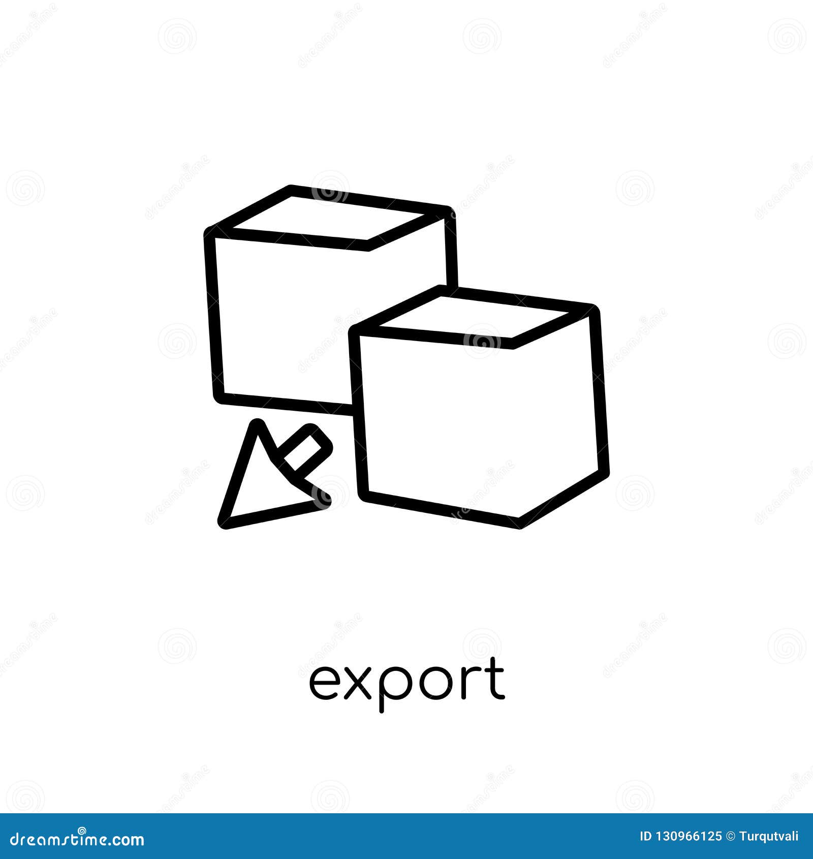 Export Icon from Collection. Stock Vector - Illustration of icon ...