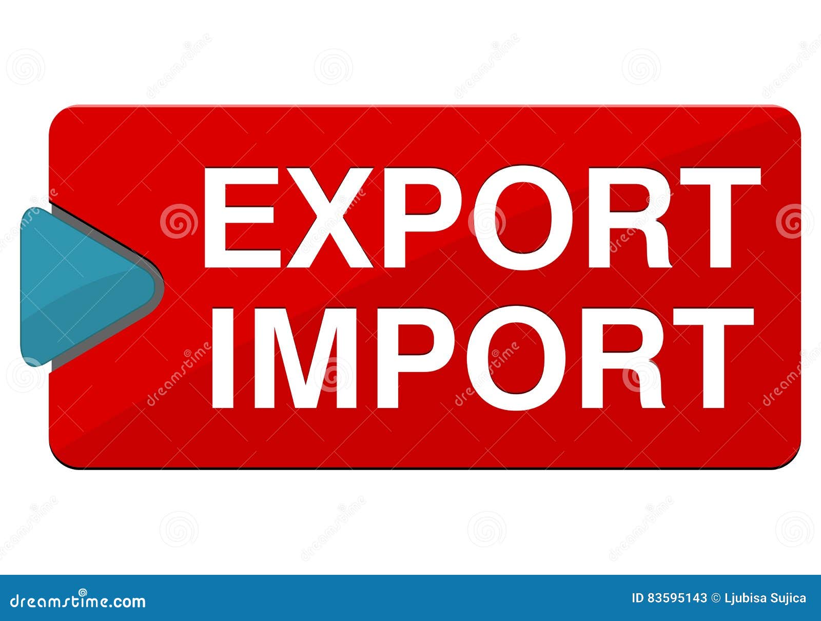 Export Import button stock vector. Illustration of marketing - 83595143