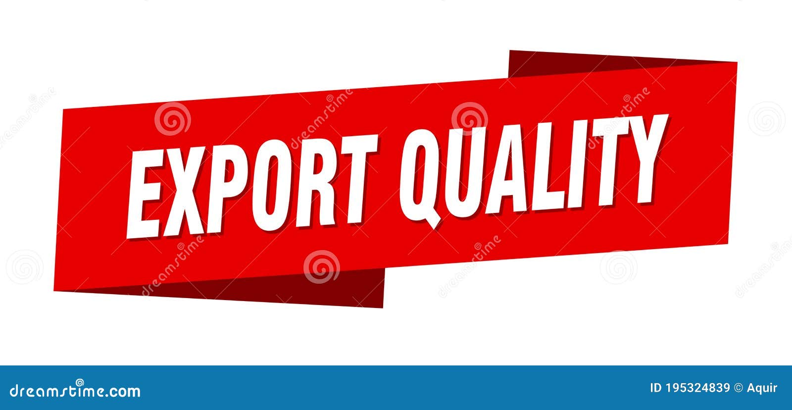 Export Quality Banner Template. Ribbon Label Sign. Sticker Stock Vector ...