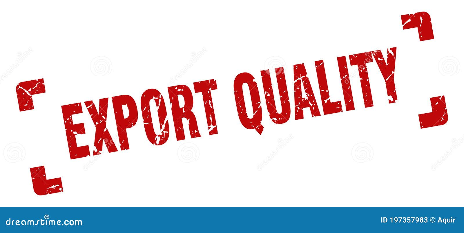 Export Quality Stamp. Square Grunge Sign Isolated on White Background ...