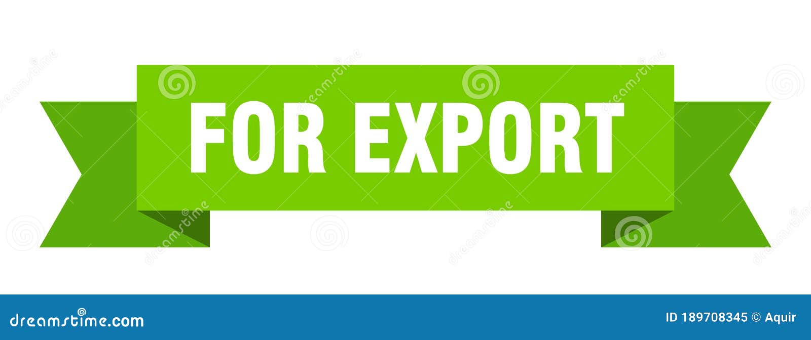 For Export Ribbon. for Export Isolated Band Sign Stock Vector ...