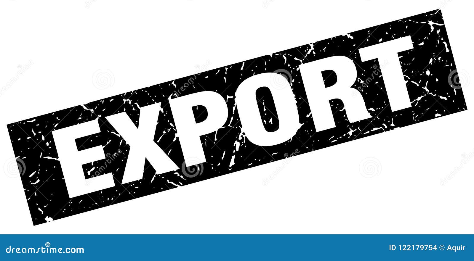 Export stamp stock vector. Illustration of grungy, grunge - 122179754