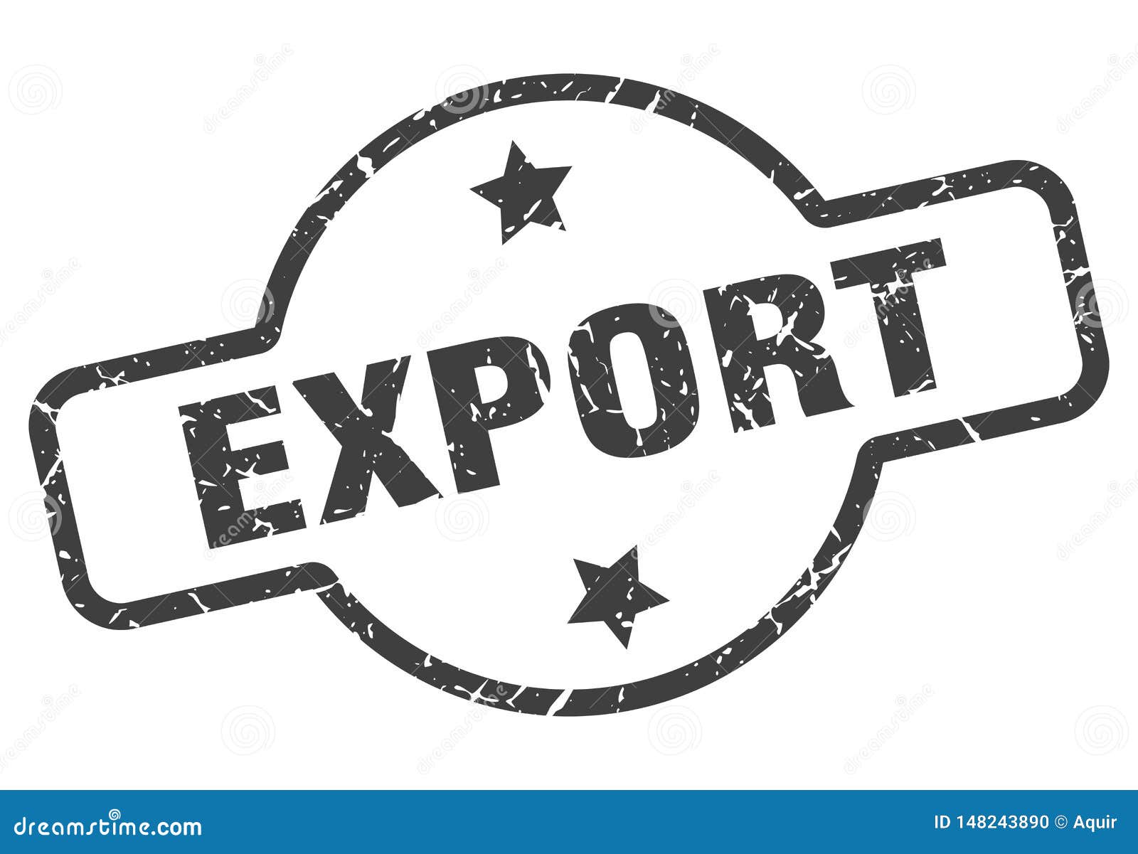 Export stamp stock vector. Illustration of isolated - 148243890