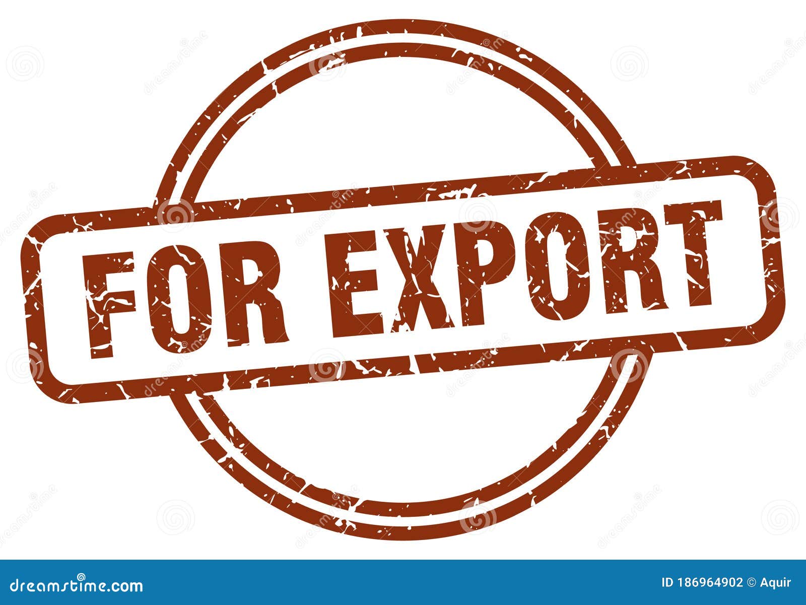 For Export Stamp. for Export Round Vintage Grunge Label Stock Vector ...