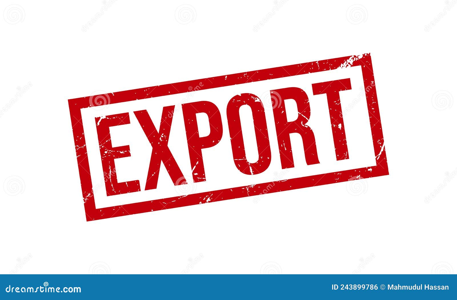 Export Stamp Seal Vector Illustration Stock Vector - Illustration of ...