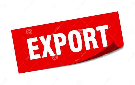 Export sticker. stock vector. Illustration of price - 153664040