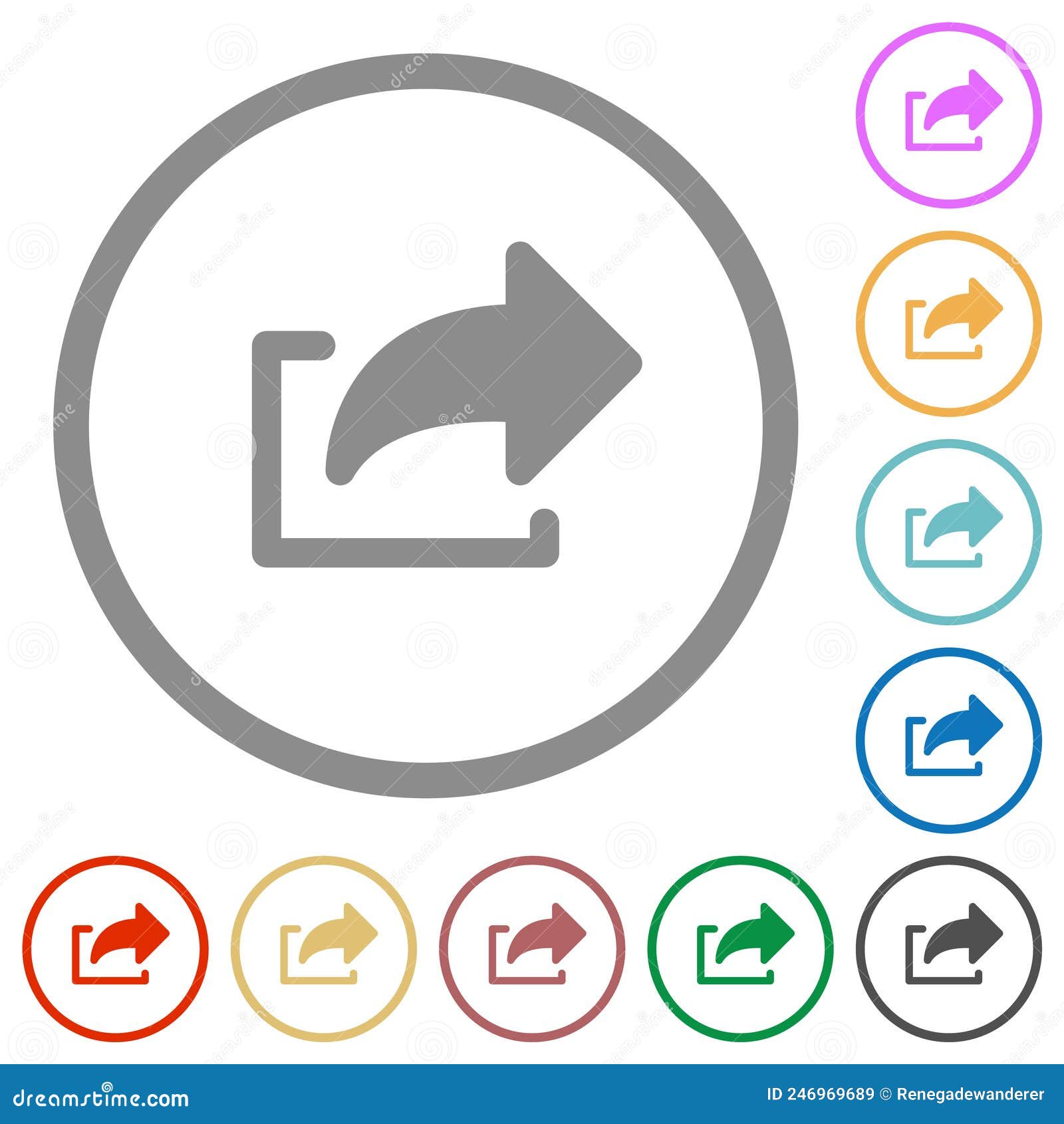 Export Symbol Solid Flat Icons with Outlines Stock Vector ...