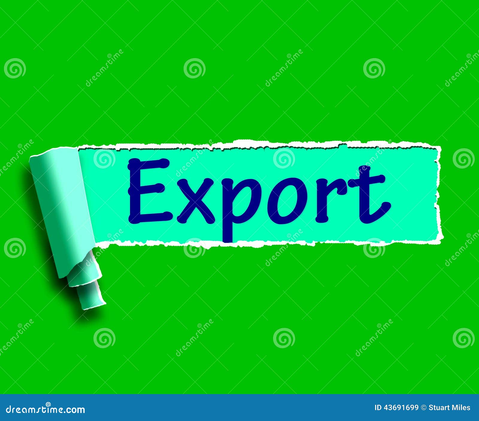 Export Word Shows Selling Overseas through Internet Stock Illustration ...