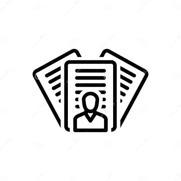 Black Line Icon for Expose, Reveal and Declare Stock Vector ...