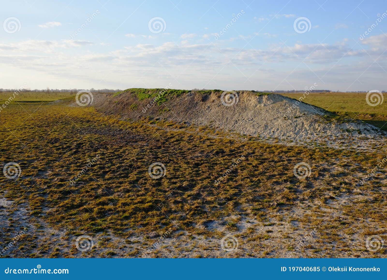 The Exposed Bottom of a Dry Pond. Landscape Stock Image - Image of ...
